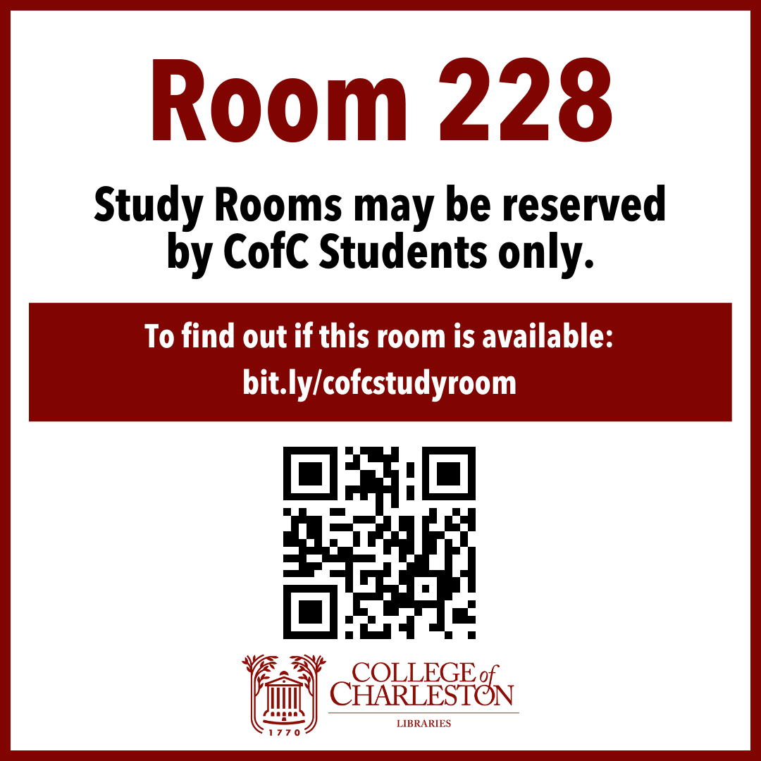 Study Spaces | Fall 2022 - College of Charleston Libraries